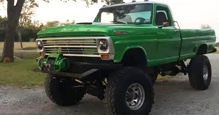 Rugged Elegance: The 1968 F250 Highboy 460 EFI 4x4 in Jade Green Candy ...