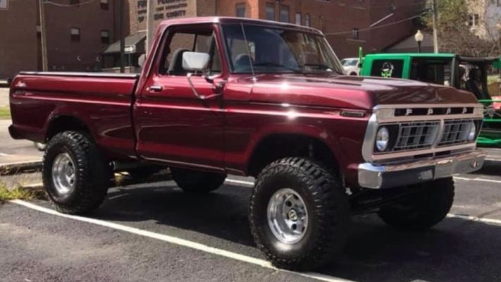 Classic Elegance: Exploring the 1977 Ford F150 in Dark Toreador Red ...